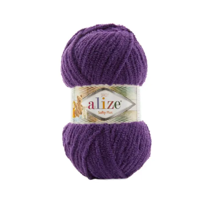 44 Пряжа Softy Plus 100гр-120м (бузковий). Alize| golka.com.ua. Низька ...