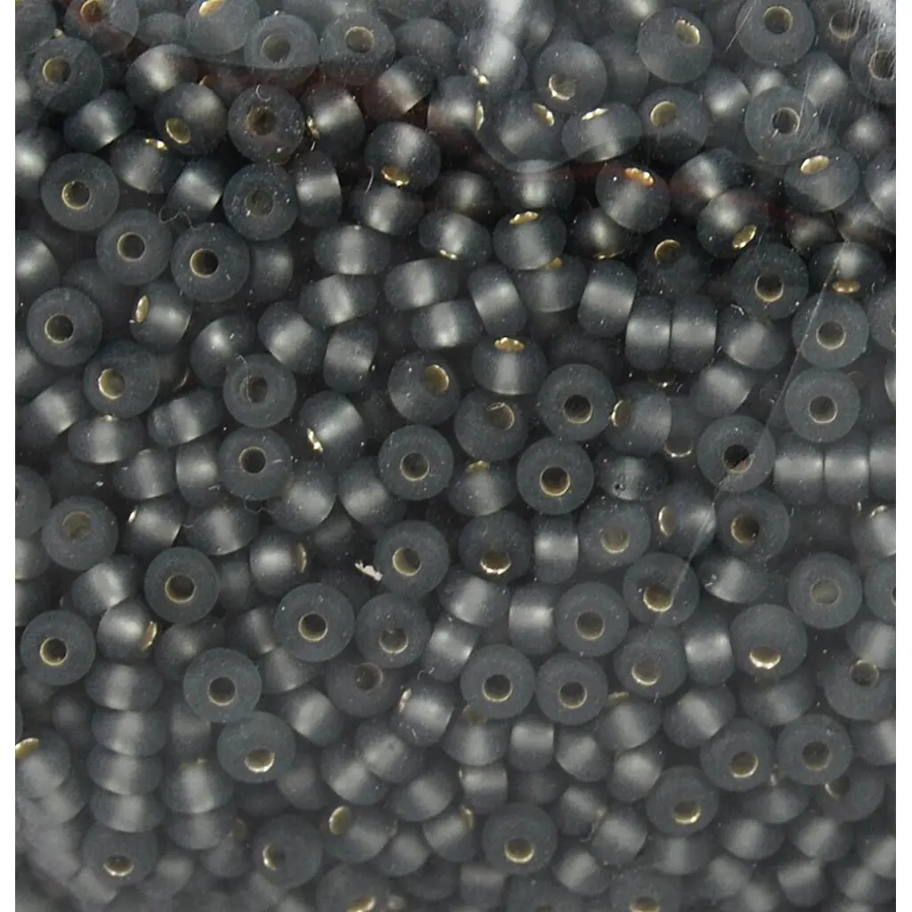 47010 matt 10/0 чеський бісер Preciosa, 5 г, чорнильно-сірий, прозорий ...