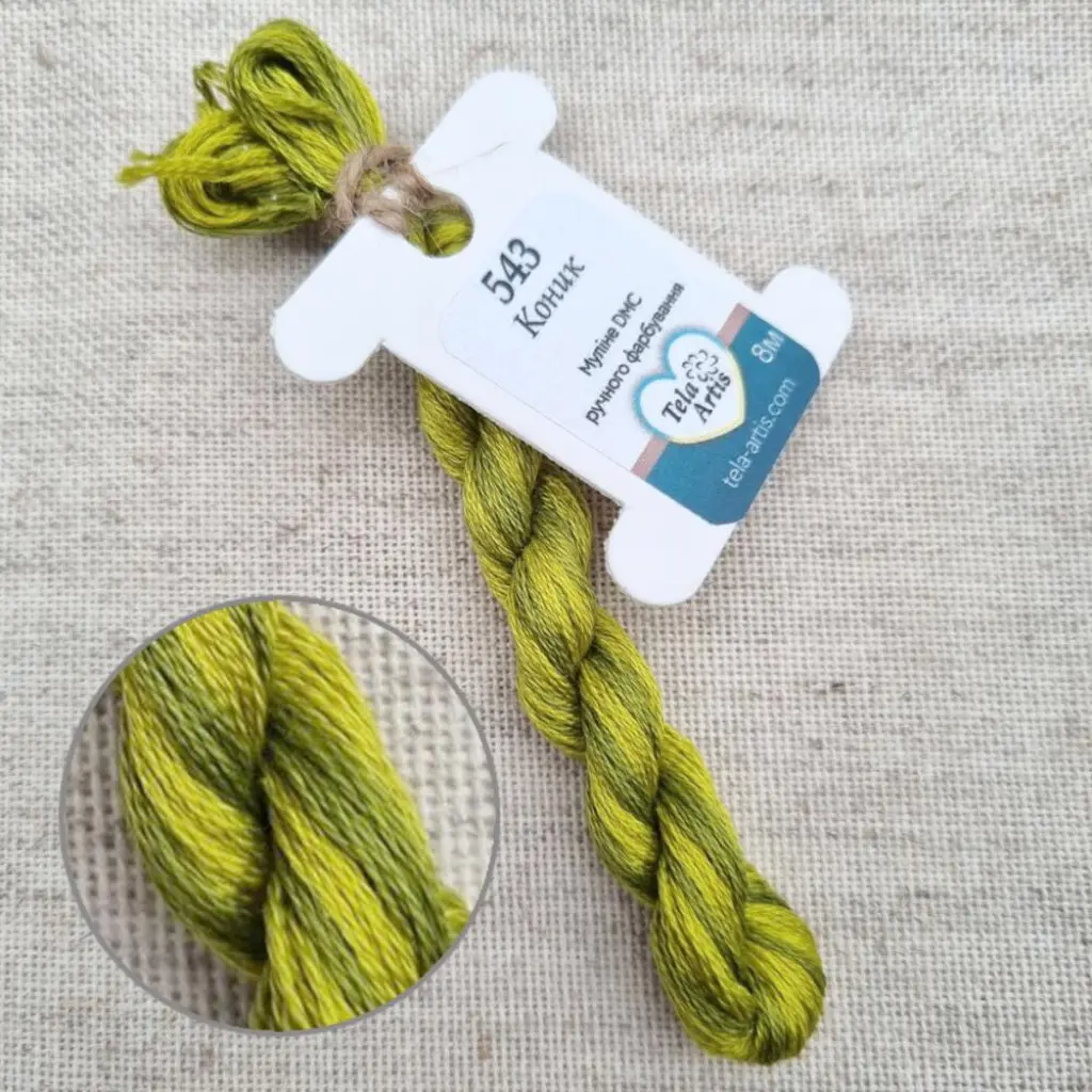 543 Муліне ручного фарбування, TelaArtis, 8м, колір Коник (основа DMC ...