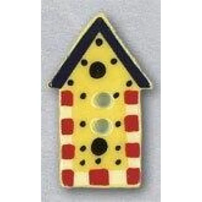 86323 Mill Hill Ґудзик Primary Checkerboard Birdhouse, кераміка| golka ...