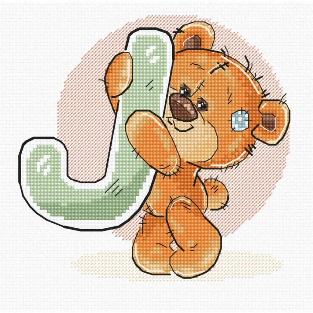 B1211 Буква J. Luca-S. Набір для вишивки хрестиком(Знятий з виробництва ...